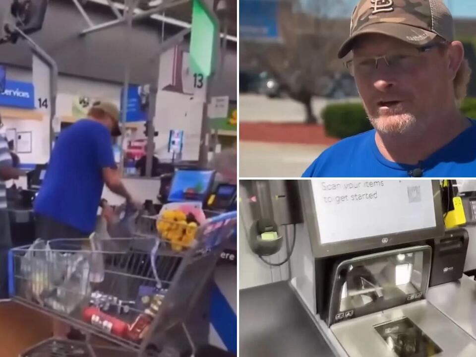 Walmart shopper slammed as ‘thief’ for not scanning his items in viral ...