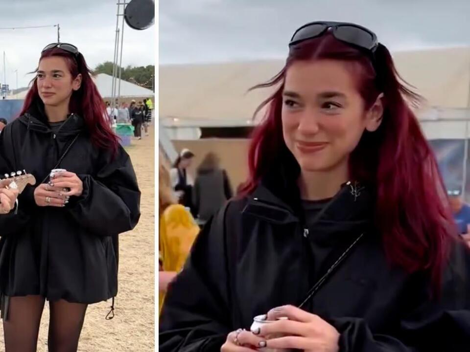 Dua Lipa’s reaction to ukulele busker at Glastonbury becomes viral meme