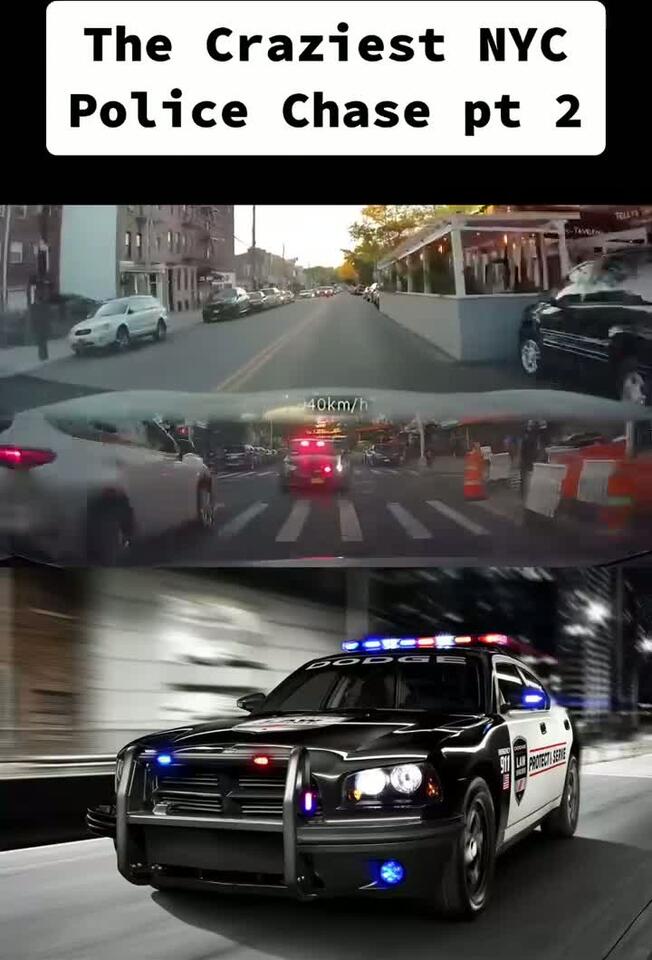 The craziest nyc police chase pt 2 ny nyc police chase policechase cop run newyork viral vira ...