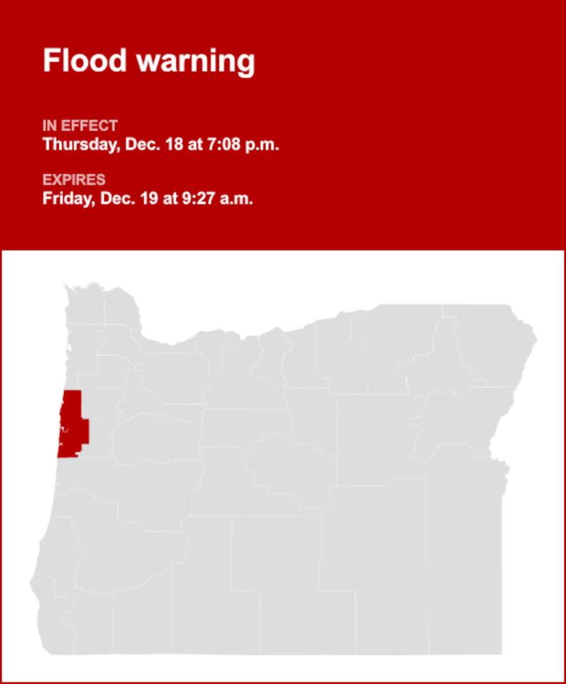 Flood warning issued for Lincoln County for Thursday and Friday – minor ...