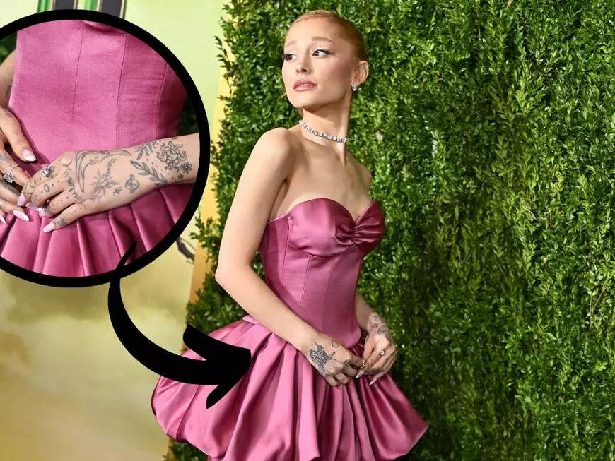 Ariana Grande Tattoo Tour: How Did She Cover Her Ink for ‘Wicked’? (PHOTOS)