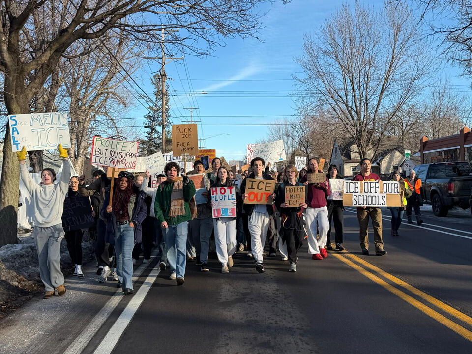 Roosevelt High School students march - NewsBreak