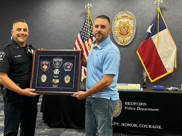 Bedford Police Department Celebrates Cpl. Williamson's Retirement After ...