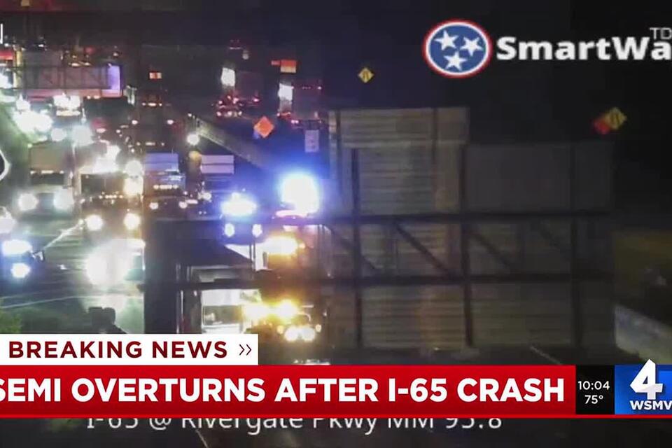 Crash causes traffic issues on I-65 - NewsBreak