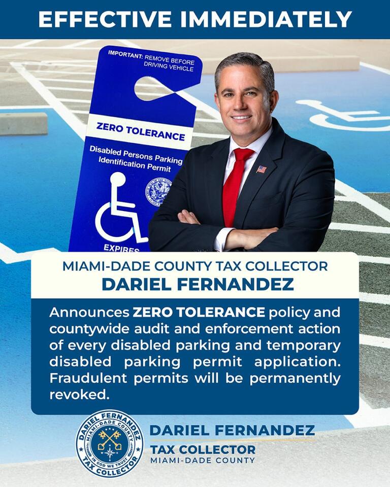 Miami-Dade County Tax Collector Dariel Fernandez Announces Zero ...