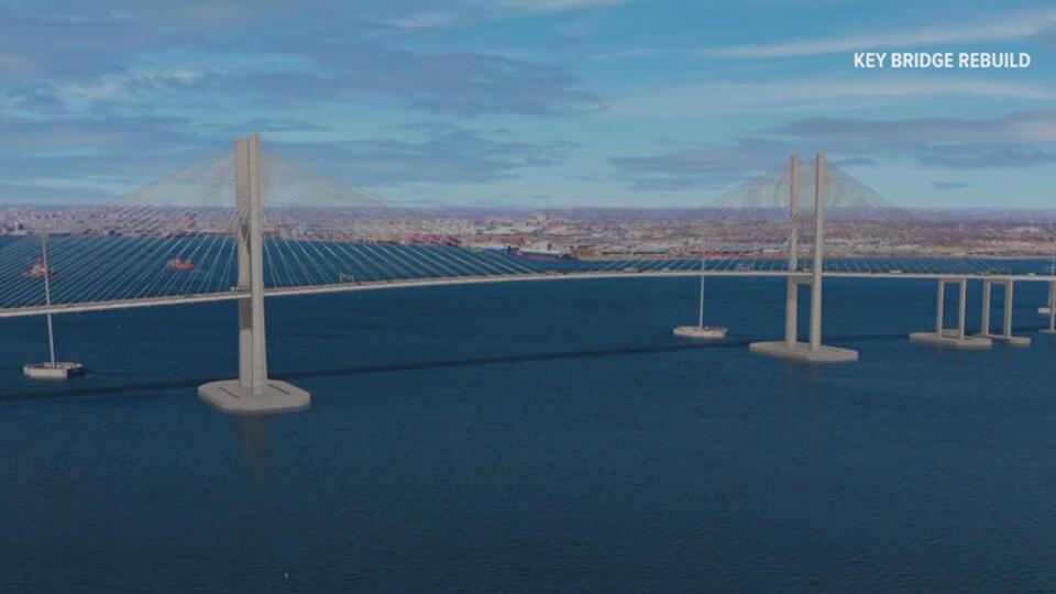 Design concept unveiled for new Francis Scott Key Bridge in Baltimore ...