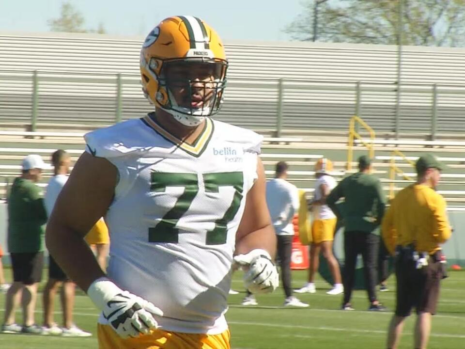 Packers first-round selection Jordan Morgan debuts at rookie minicamp