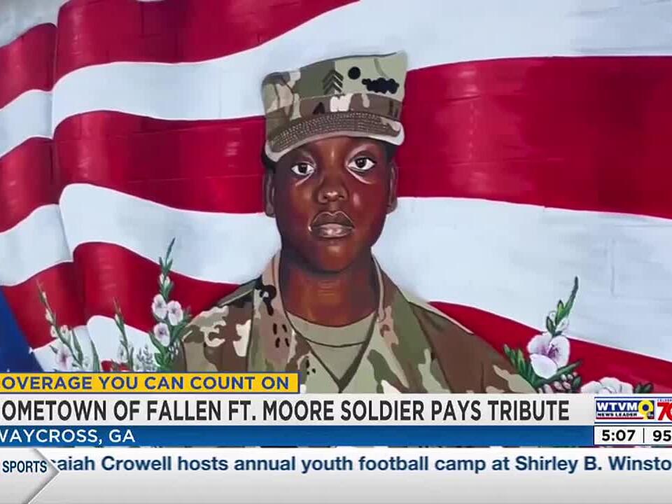 Fallen Fort Moore soldier's birthday commemorated with mural tribute