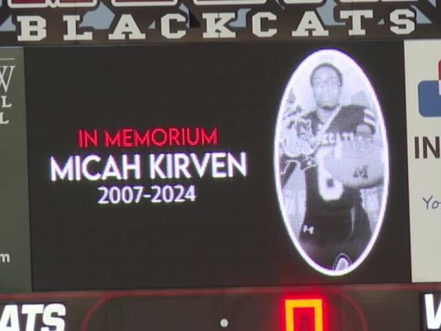 Micah Kirven honored at Mexia High School following death
