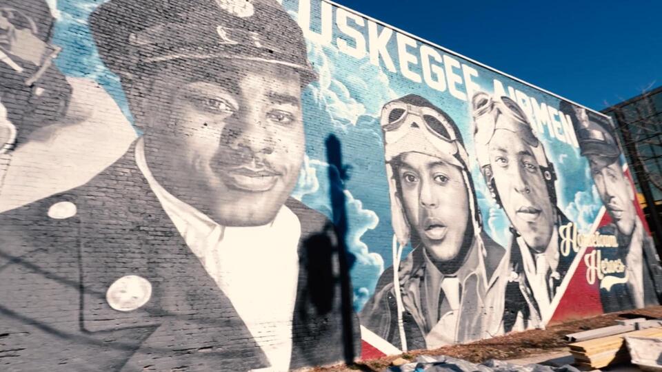 Howard County unveils mural celebrating their Tuskegee Airmen heroes ...