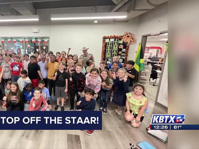 DPS Troopers encourage Caldwell students taking STAAR