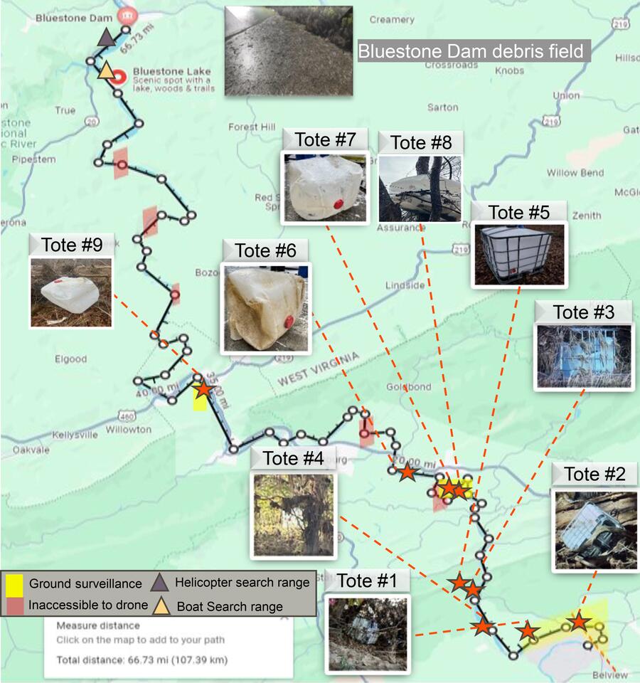 Search continues for 4 missing chemical totes from post-Helene flooding ...