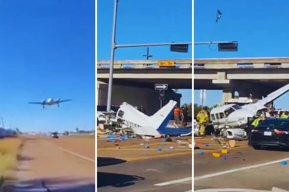 Texas Highway Chaos as Plane Crash Lands into Cars - NewsBreak