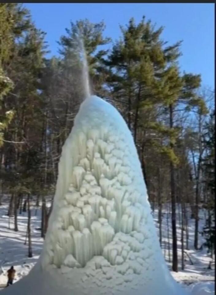Massive Ice Volcano Erupts in Upstate New York, Stuns Globally - NewsBreak