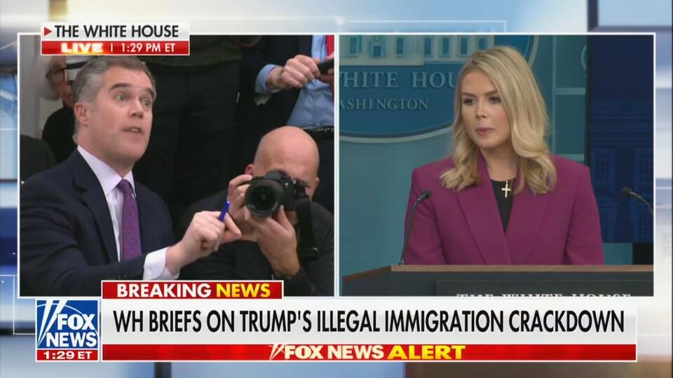 WATCH: NBC’s Peter Alexander and Trump WH Spox Leavitt Have Testy ...