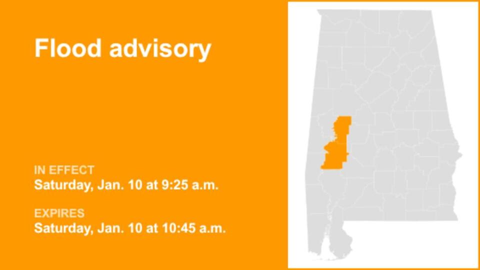 Update: Flood advisory in place for Hale and Marengo counties Saturday ...