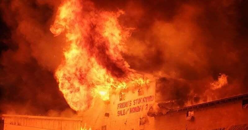 Structure fire under investigation at Friends Stockyard - NewsBreak