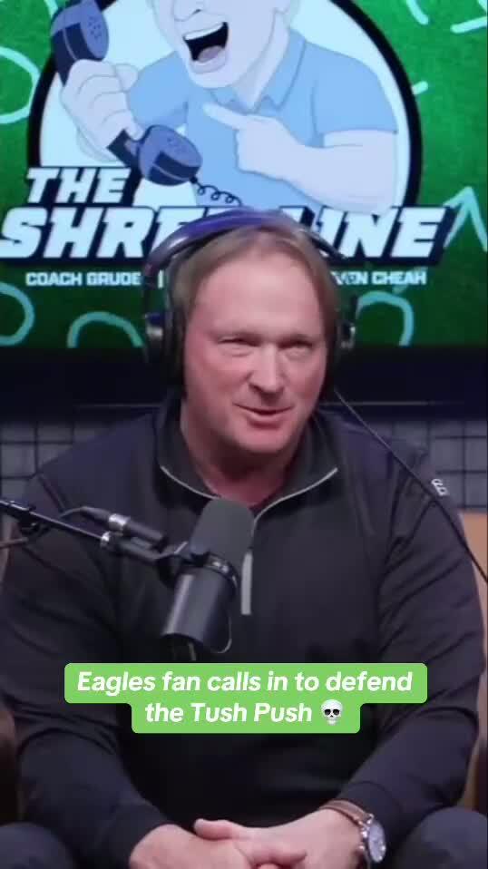 Eagles wants want the Tush Push to stay in the NFL FOR LIFE 😂 Dave Portnoy Barstool Gruden ...