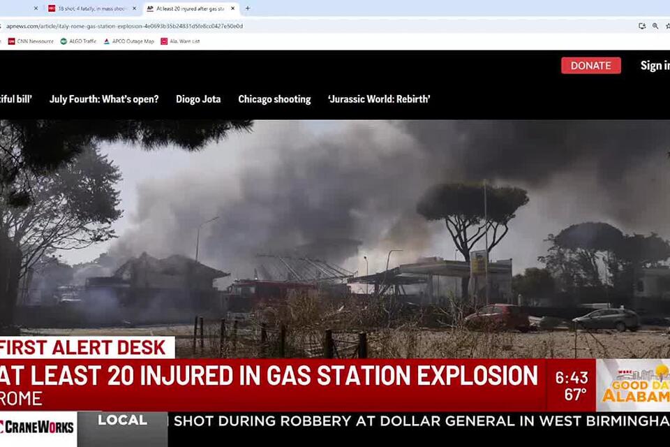 At least 20 injured in gas station explosion - NewsBreak