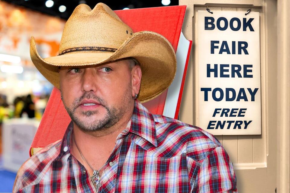 Jason Aldean Works the Register at Elementary School Book Fair - NewsBreak