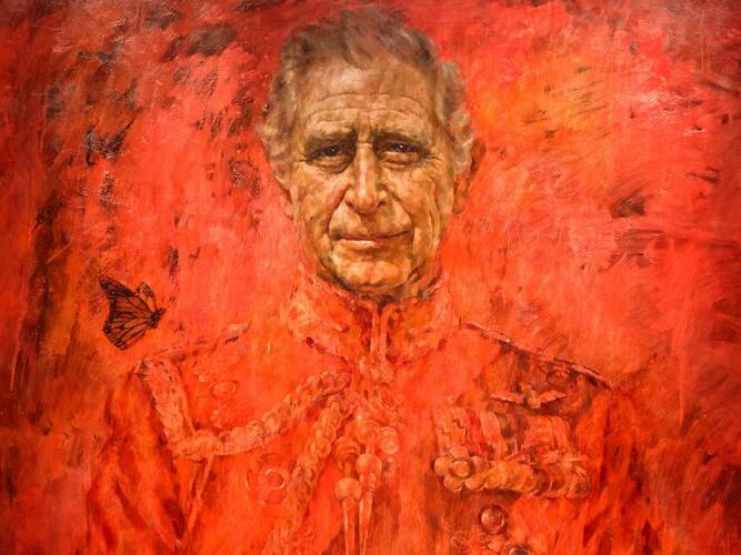 King Charles’s New Portrait Just Got Defaced