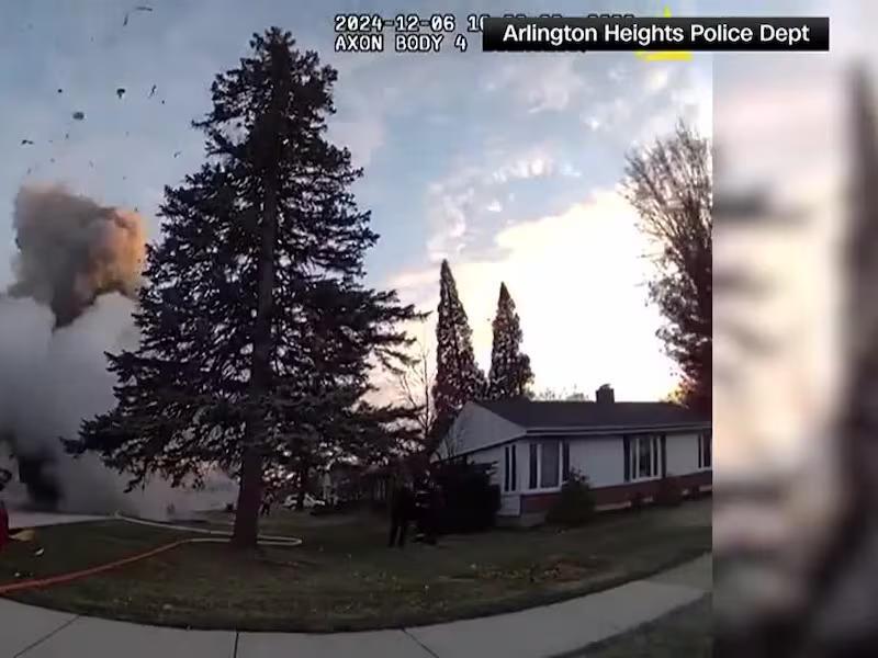 Body cam video captures garbage truck explosion