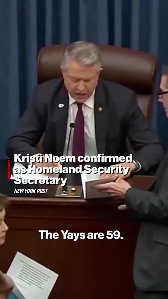 🚨 Kristi Noem Confirmed as Trump’s Homeland Security SecretaryFormer ...