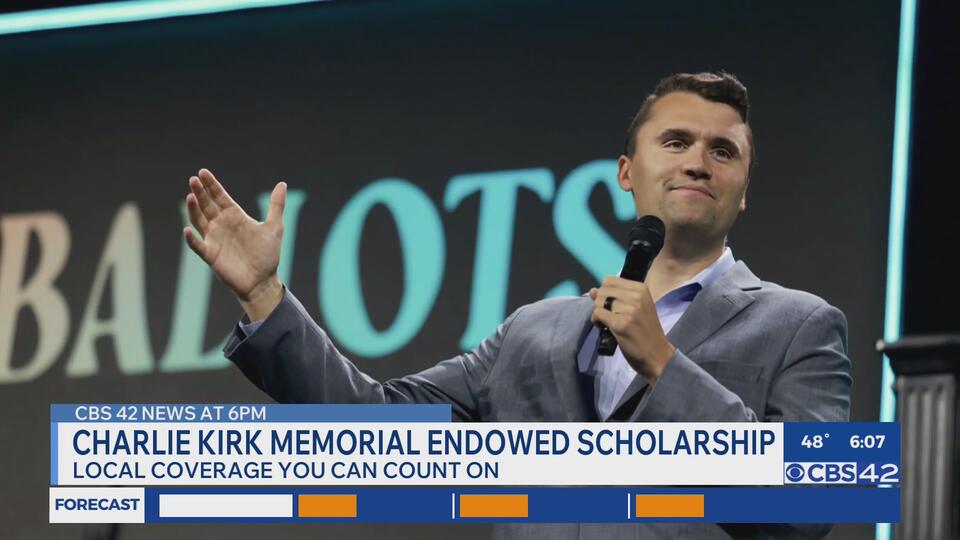 Charlie Kirk Memorial Endowed Scholarship to help University of Alabama ...