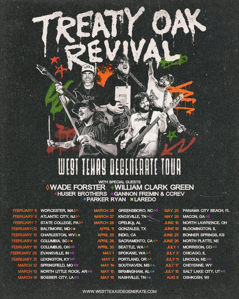 Treaty Oak Revival Brings ‘West Texas Degenerate’ on the Road for 2026 ...