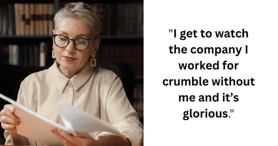 Employee resigns from work and saw the workplace crumble without them ...