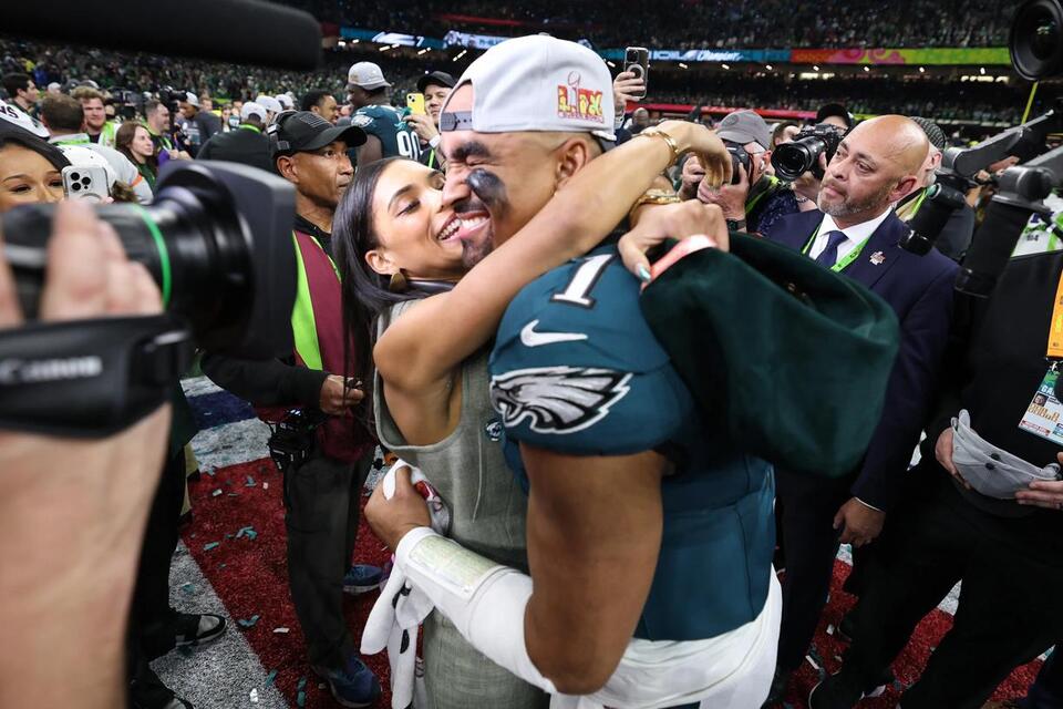 Who is Bry Burrows? Meet Eagles QB Jalen Hurts’ fiancée after Super ...