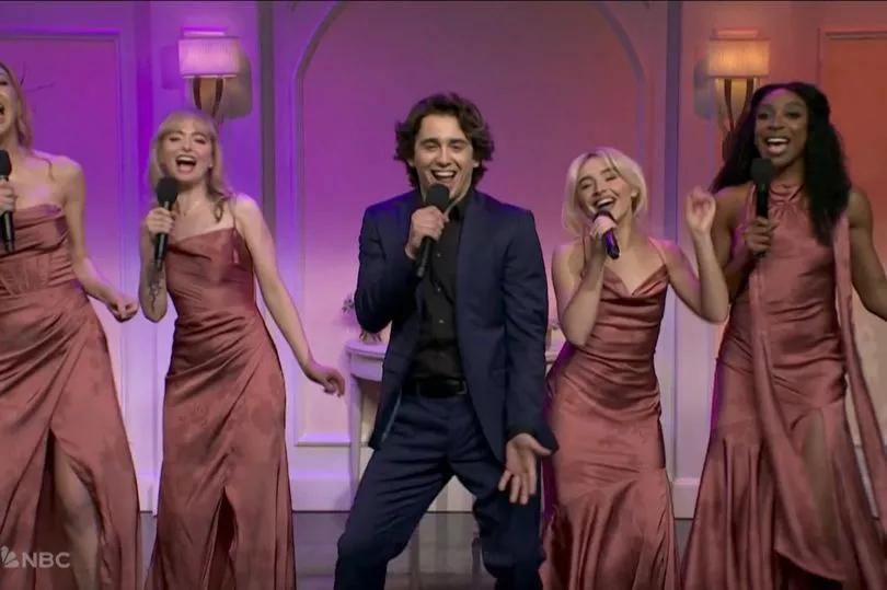 Domingo returns with Sabrina Carpenter on SNL as Bad Bunny and more ...