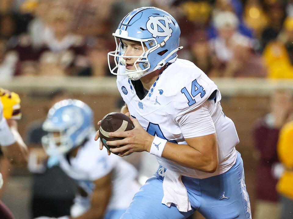 North Carolina QB Max Johnson carted off with injury vs. Gophers
