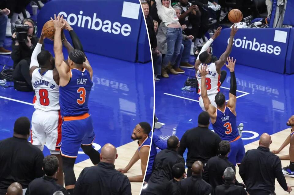 Pistons coach livid over controversial no-call as ref admits Knicks fouled on final Game 4 shot ...