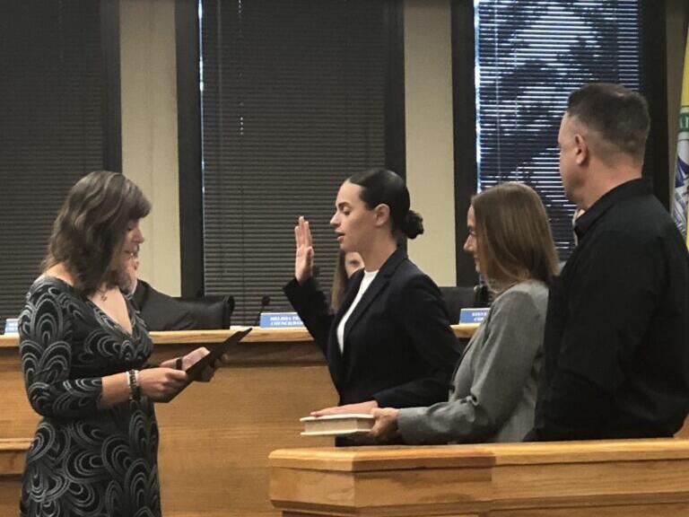 Jessica Campana sworn in to Brick Police Department