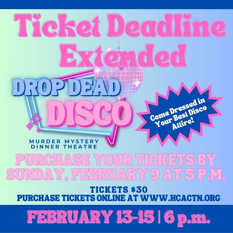 Arts Council’s Drop Dead Disco: Murder Dinner Theatre Brings Former ...