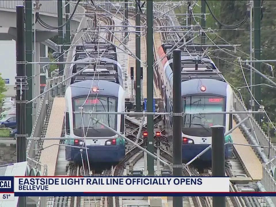 Eastside light rail line officially opens