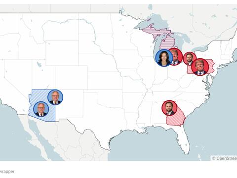 Interactive Map: Where are the presidential candidates on Oct. 26?