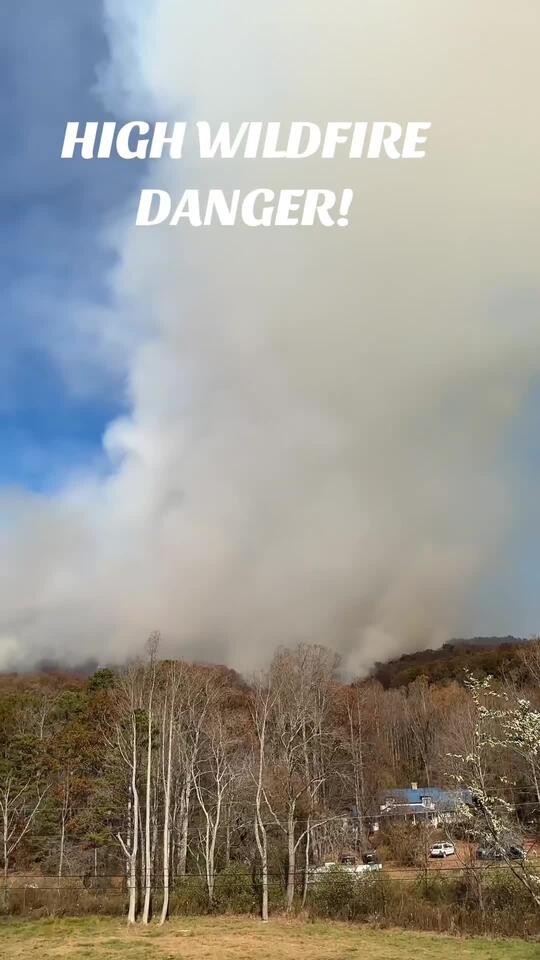 185High wildfire danger continues across the southern Appalachians with two active wildfires in ...