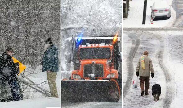 Pictures show winter storm blanketing major US states as Chicago sets ...