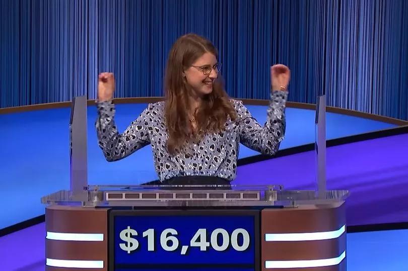 Jeopardy! winner accidentally mimes suggestive gesture in celebration ...