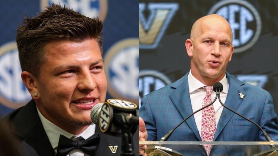 Clark Lea Jokes About Bizarre Heisman Trophy Location as Diego Pavia ...