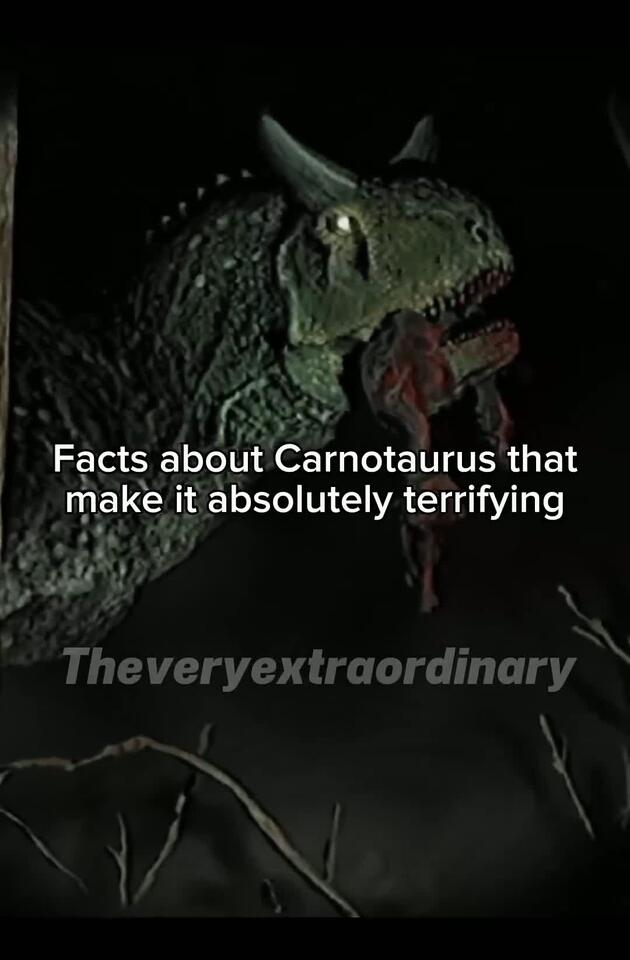 7 terrifying facts about Carnotaurus carnotaurus dinosaur prehistoric ...