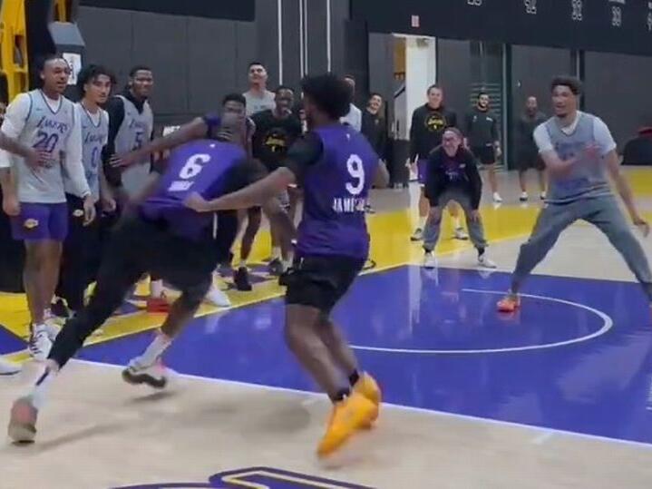 LeBron James and Bronny training clip shows true feelings in Los Angeles Lakers locker room