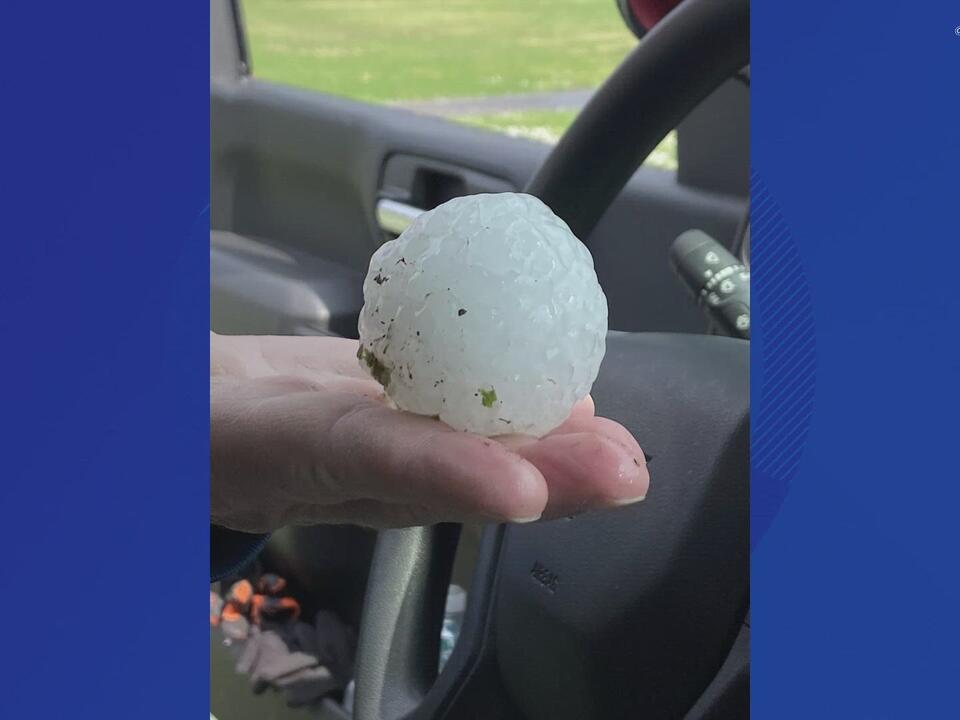 'Baseball sized' hail hits southern Indiana during severe storms