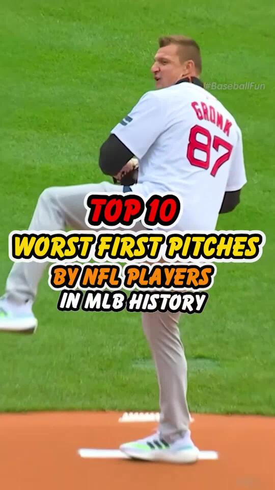 Top 10 Worst First Pitches by NFL Players in MLB history mlb baseball ...