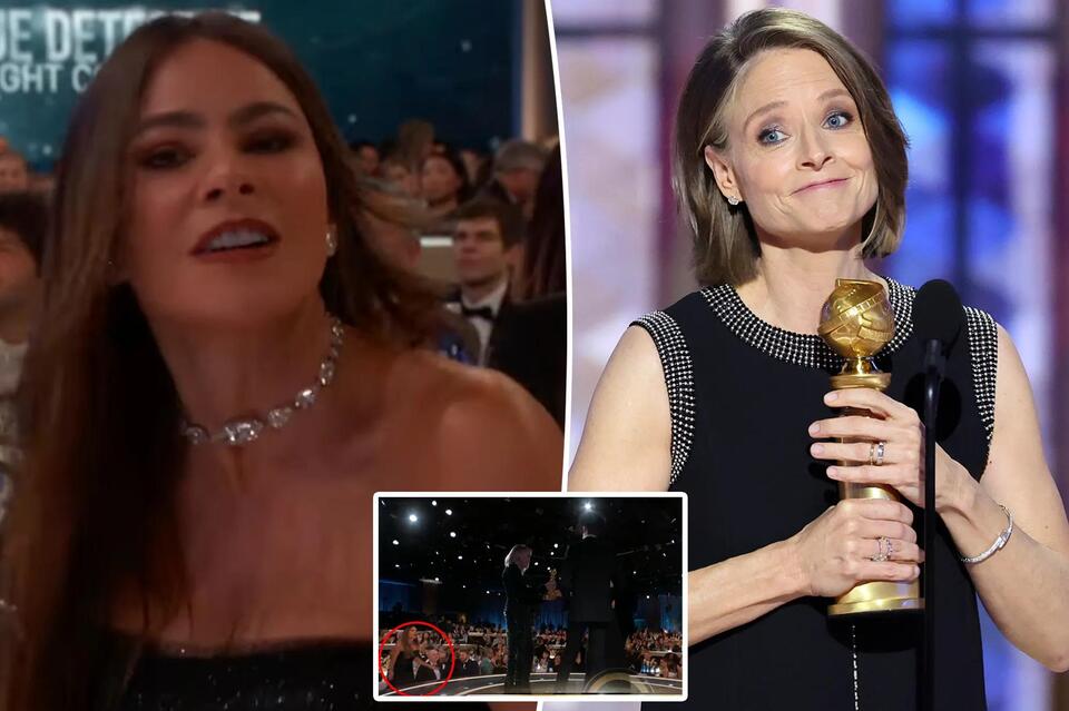 What Sofia Vergara shouted at Jodie Foster from her seat after Golden Globes 2025 loss - NewsBreak
