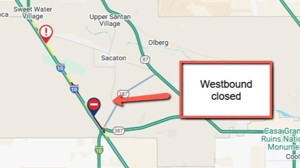 Westbound Interstate 10 south of metro Phoenix reopens after crash ...