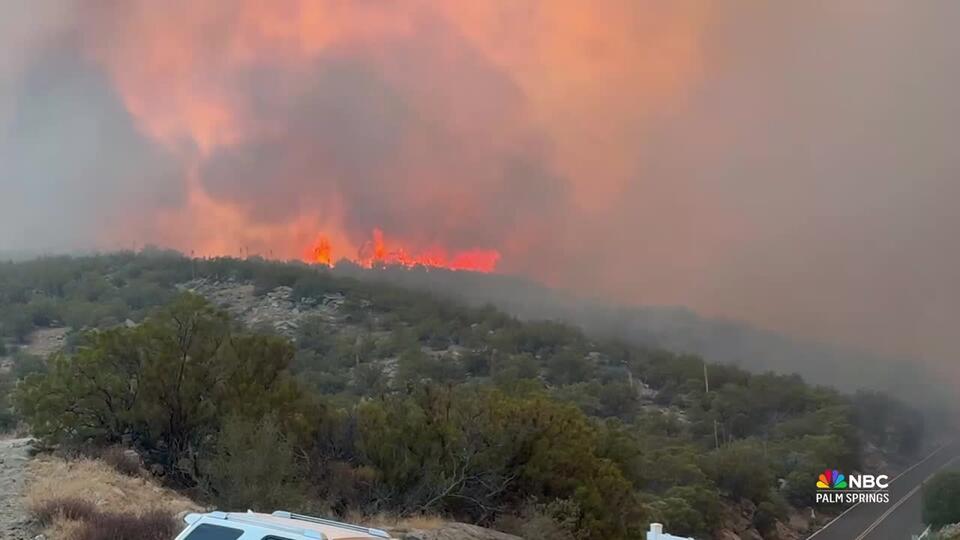 Rosa Fire Near Anza and Pinon Pines Burns 1,100 Acres, Evacuations ...