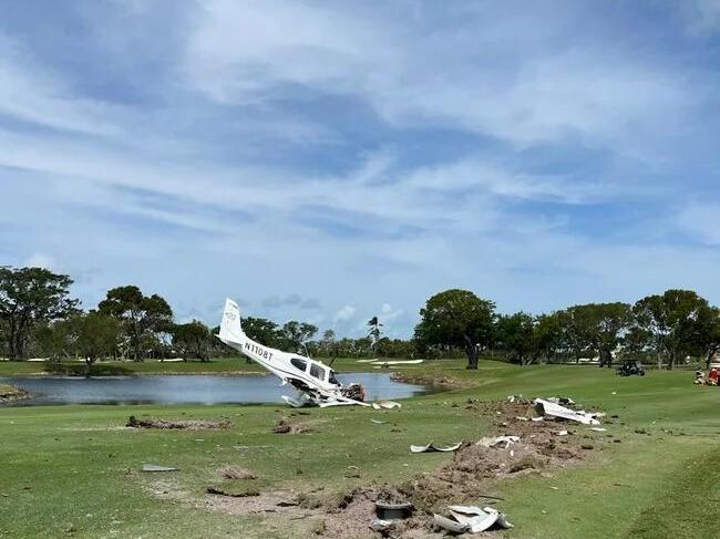 Small Plane Crashes On Keys Golf Course